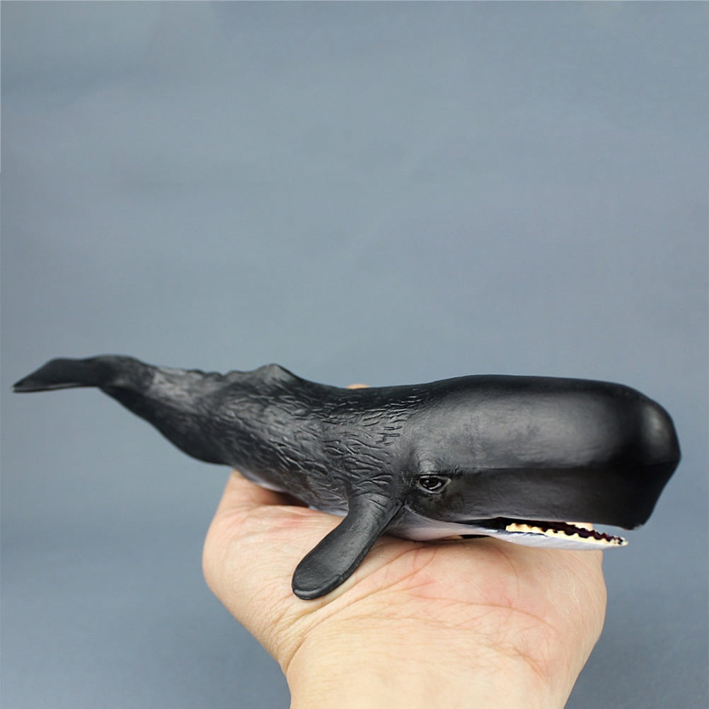 PAMINGONO 1Pack Whale Animal Model Black PVC Educational Toy For ...