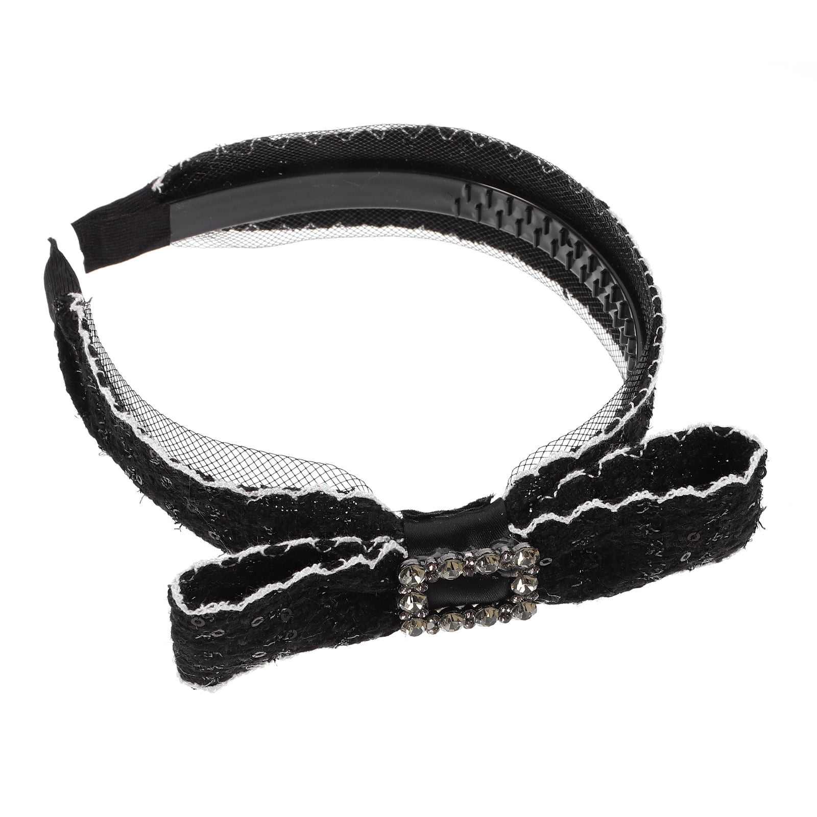 PAMINGONO 1Pack Wide Headbands for Women with Black Bow and Vintage ...