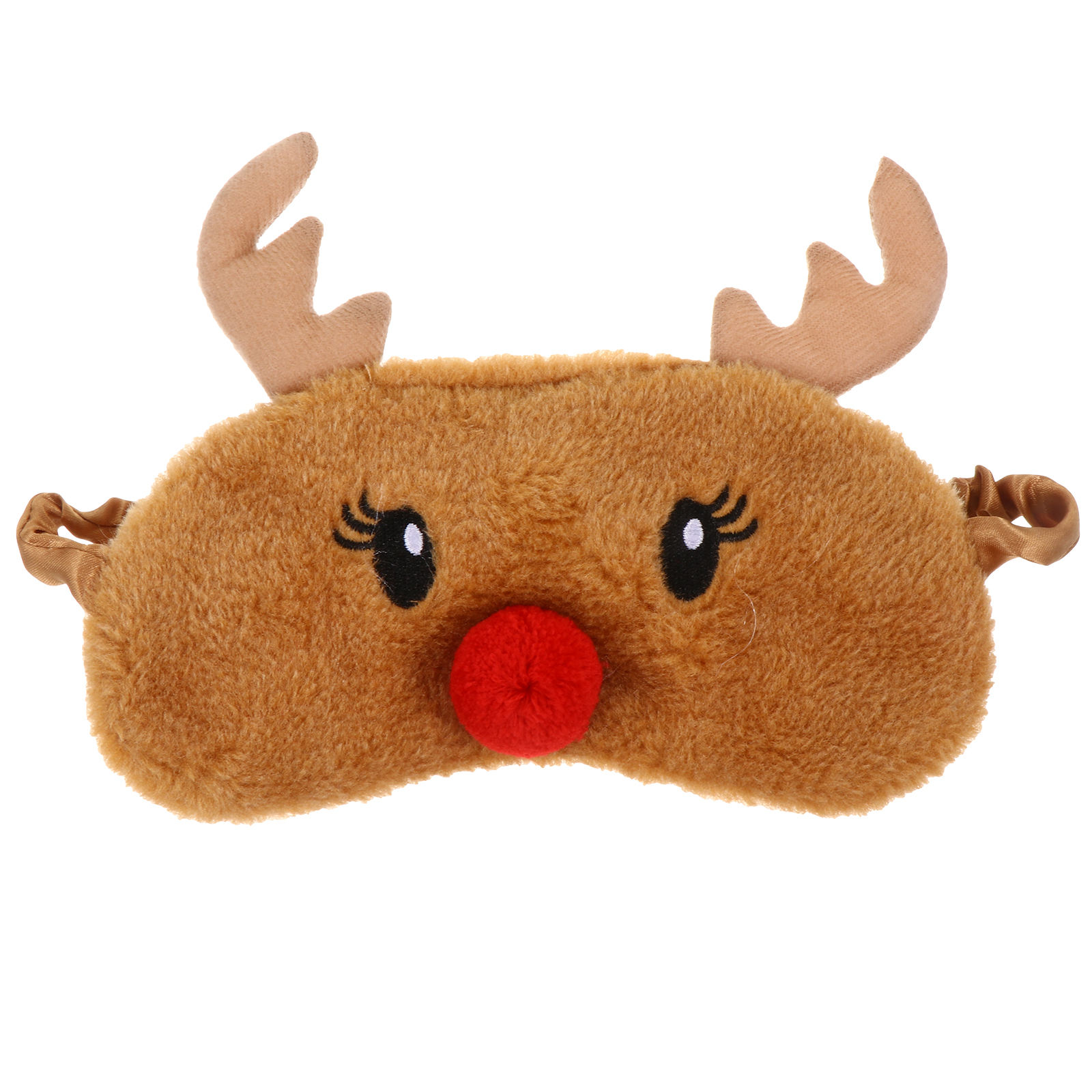 PAMINGONO 1Pc Plush 3D Nose Elk Shape Sleep Improvement Eye Mask For ...