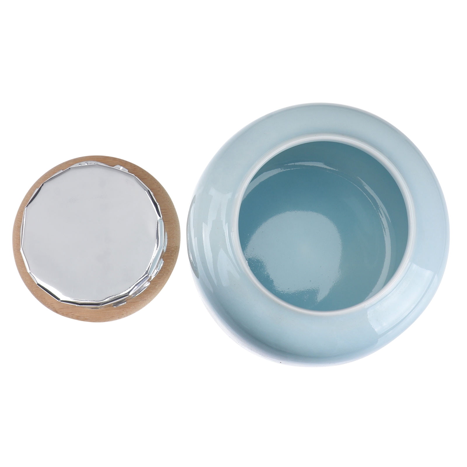 PAMINGONO 1Pc White Ceramic Canisters Jar For Kitchen Organization ...