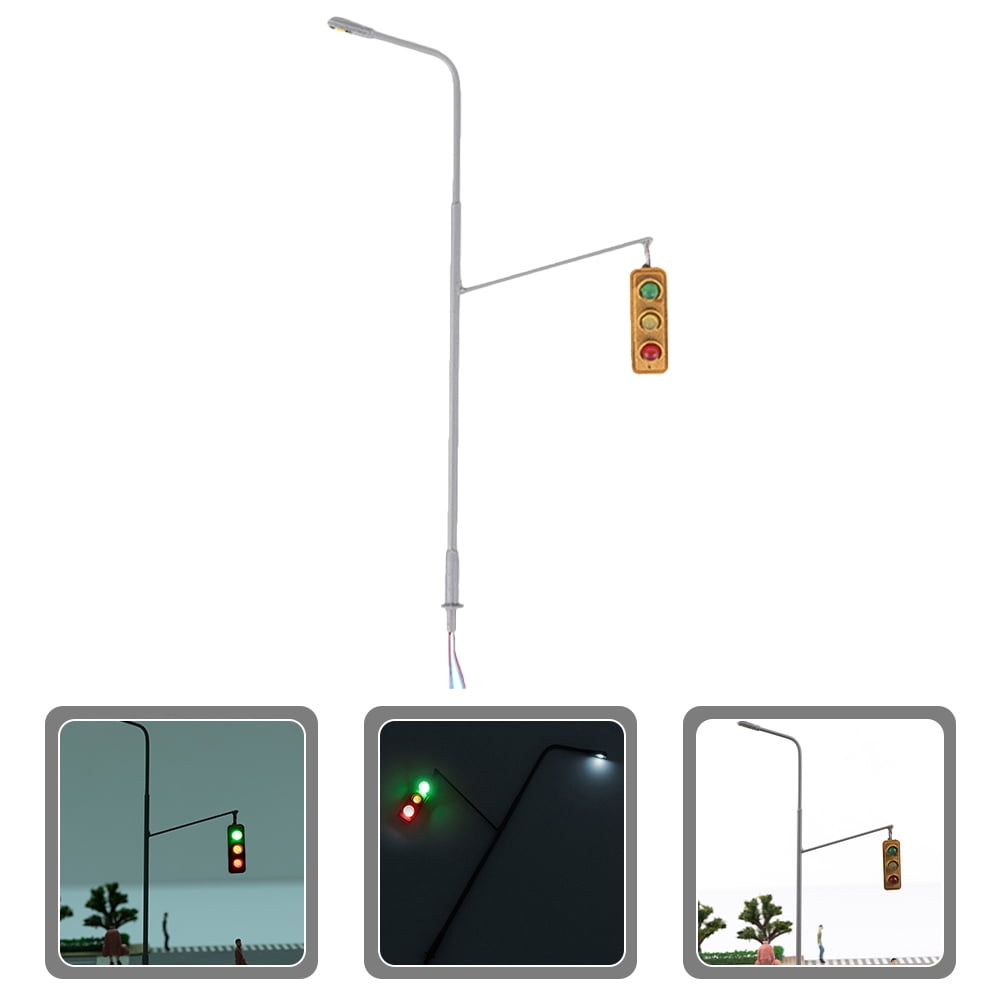 PAMINGONO Miniature Basing Material Railroad Light Model White 1Set ABS ...