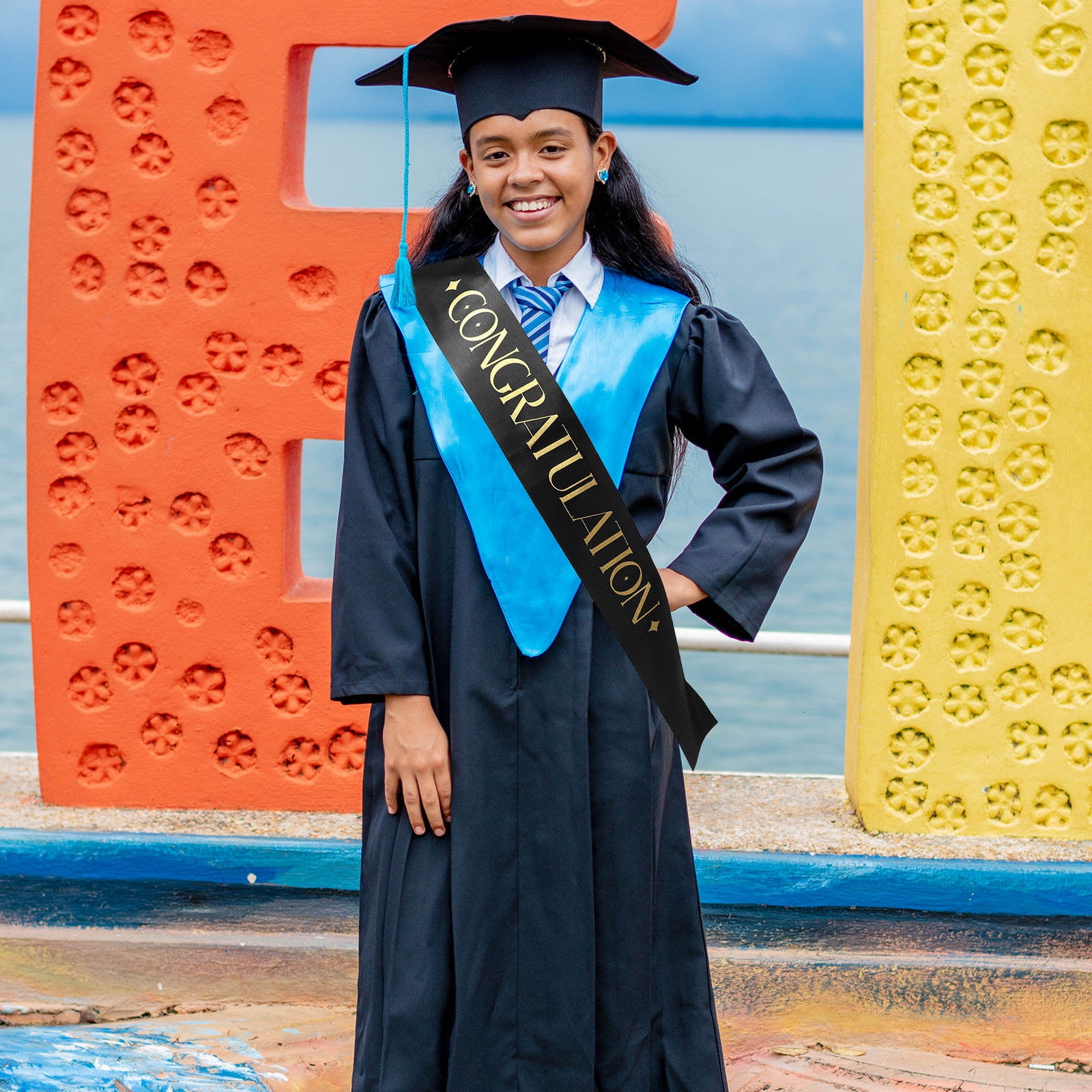 PAMINGONO 1Pcs Elegant Design Multi Color Graduation Sash For ...