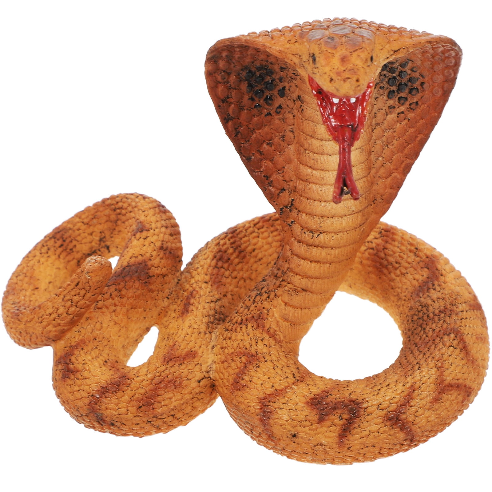 PAMINGONO Light Brown Plastic Cobra Shape Toy for Kids Educational ...