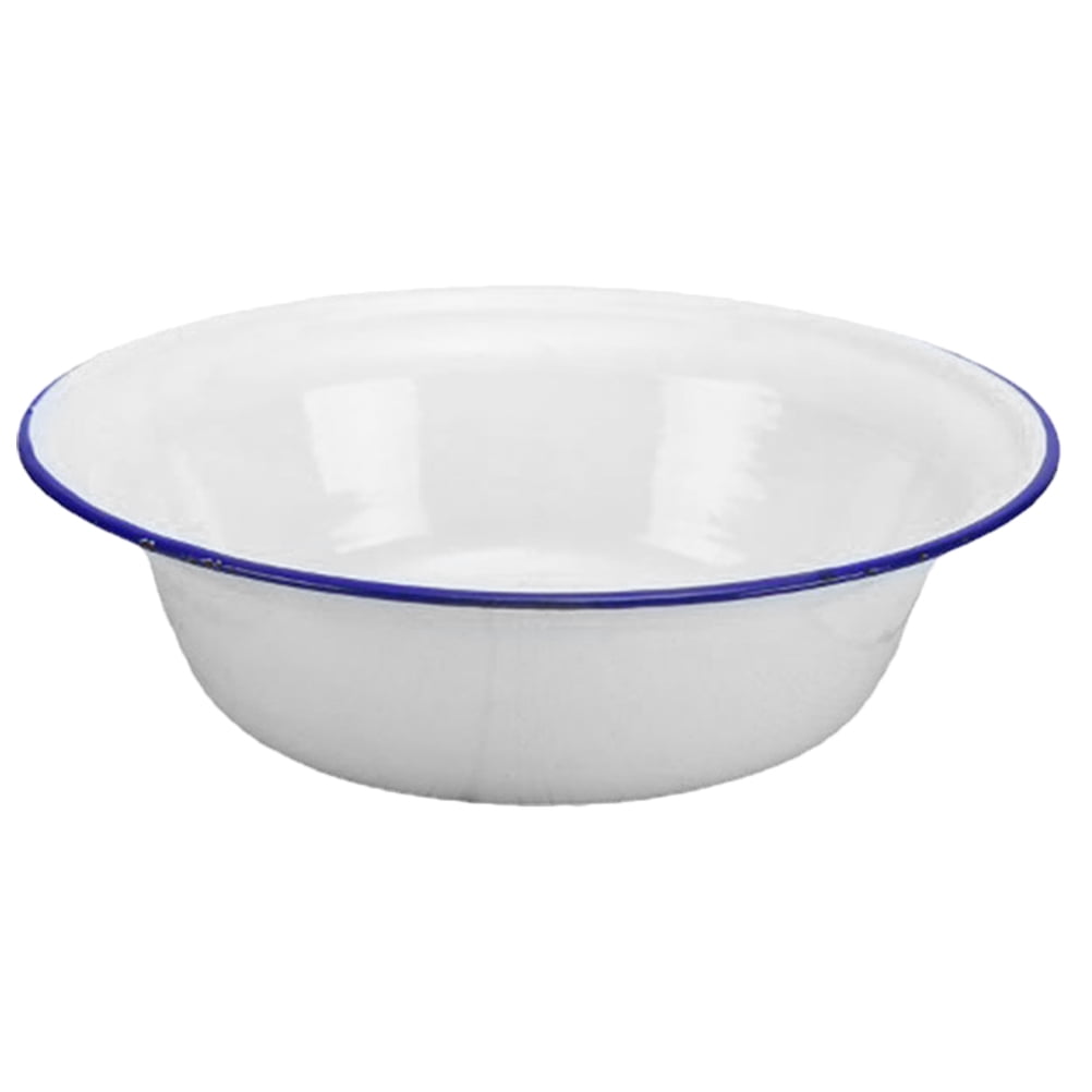 PAMINGONO Large Enamel Basin Bowl for Kitchen Use, Enamelware, Multi ...