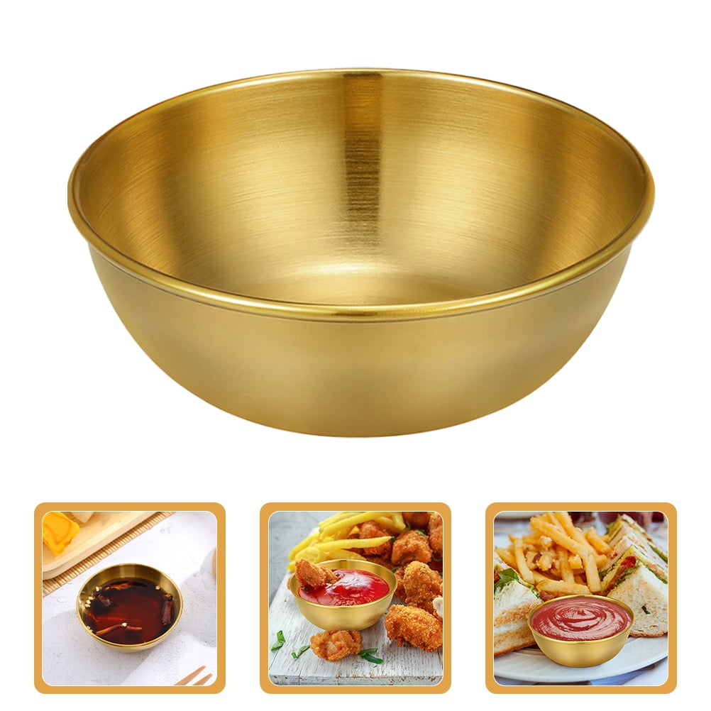 PAMINGONO 1Pcs Sauce Dishes Stainless Steel Dipping Cups Round Shape ...