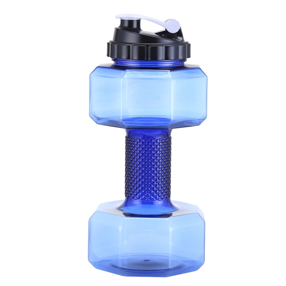 PAMINGONO 1Pcs Sports Water Jug Blue Portable Dumbbell Mug for Active ...