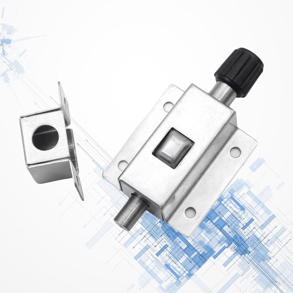 PAMINGONO 1Set Bar Latch in Silver for Home Security and Automatic ...