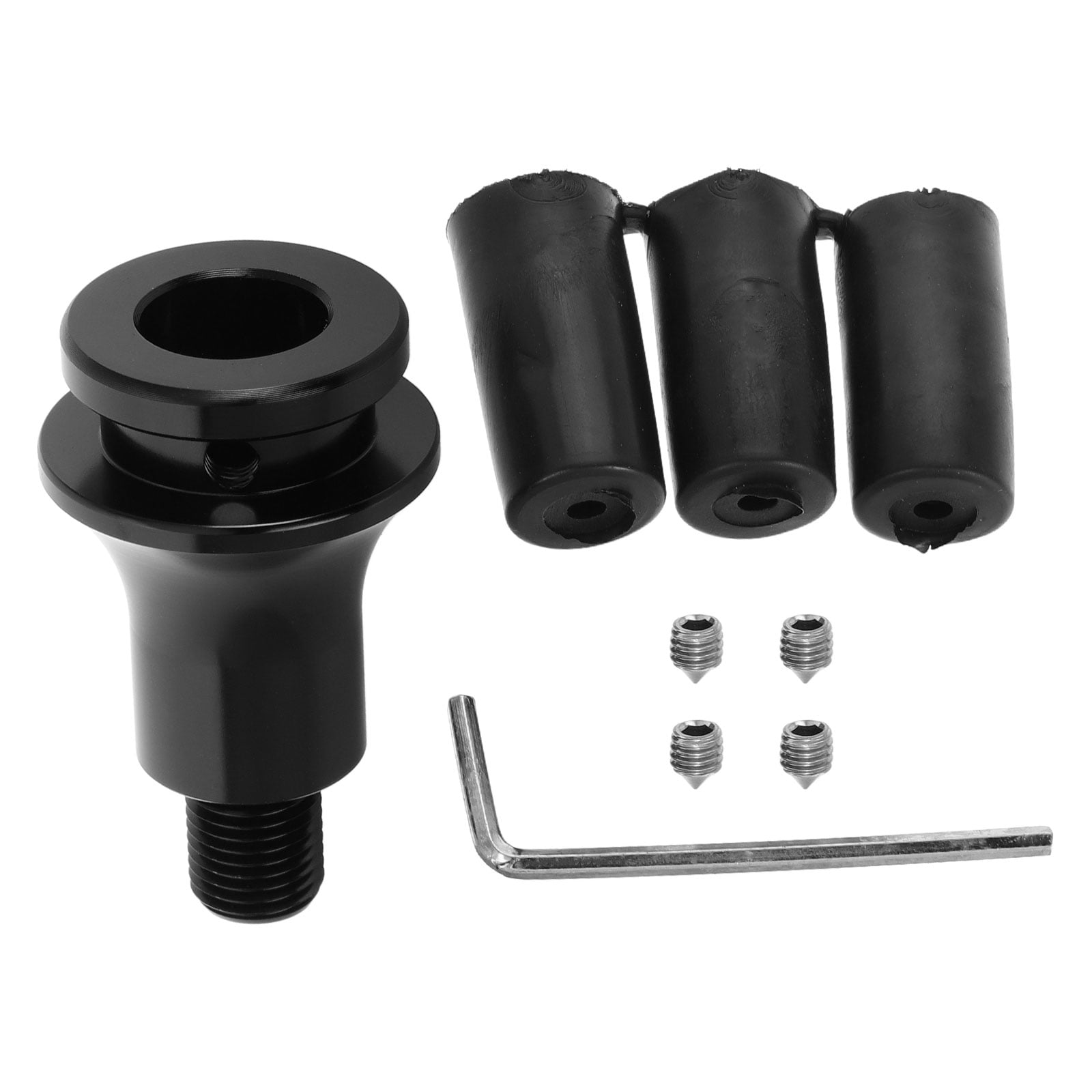 PAMINGONO 1Set Black Aluminium Alloy Shift Knob Adapter for Car and ...