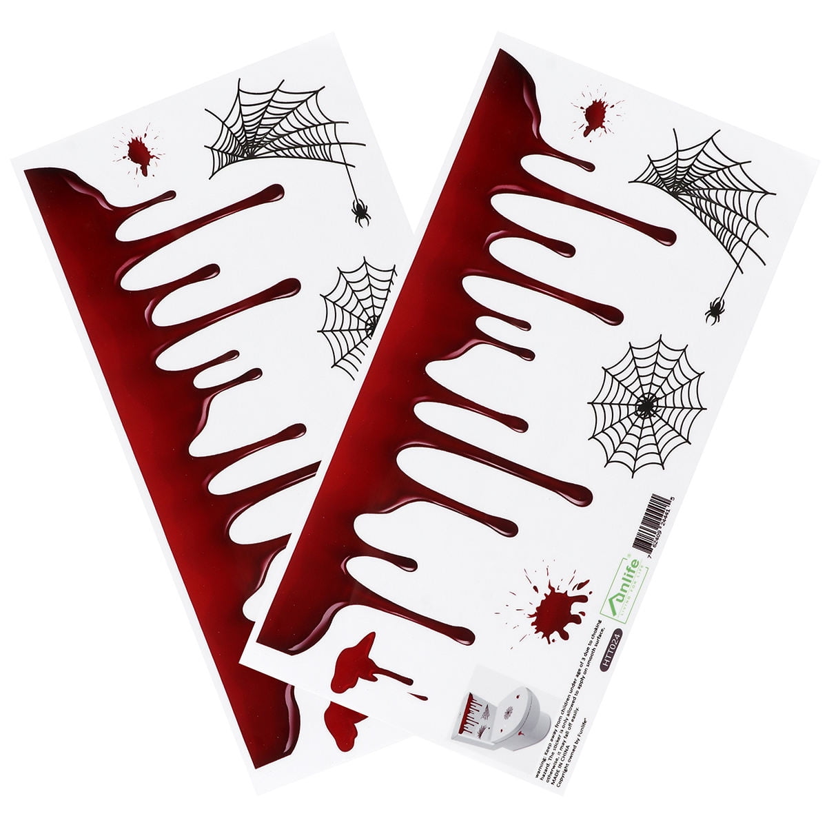 PAMINGONO 1Set Blood Splatter Car Decal Style Red Rectangle Toilet Seat ...