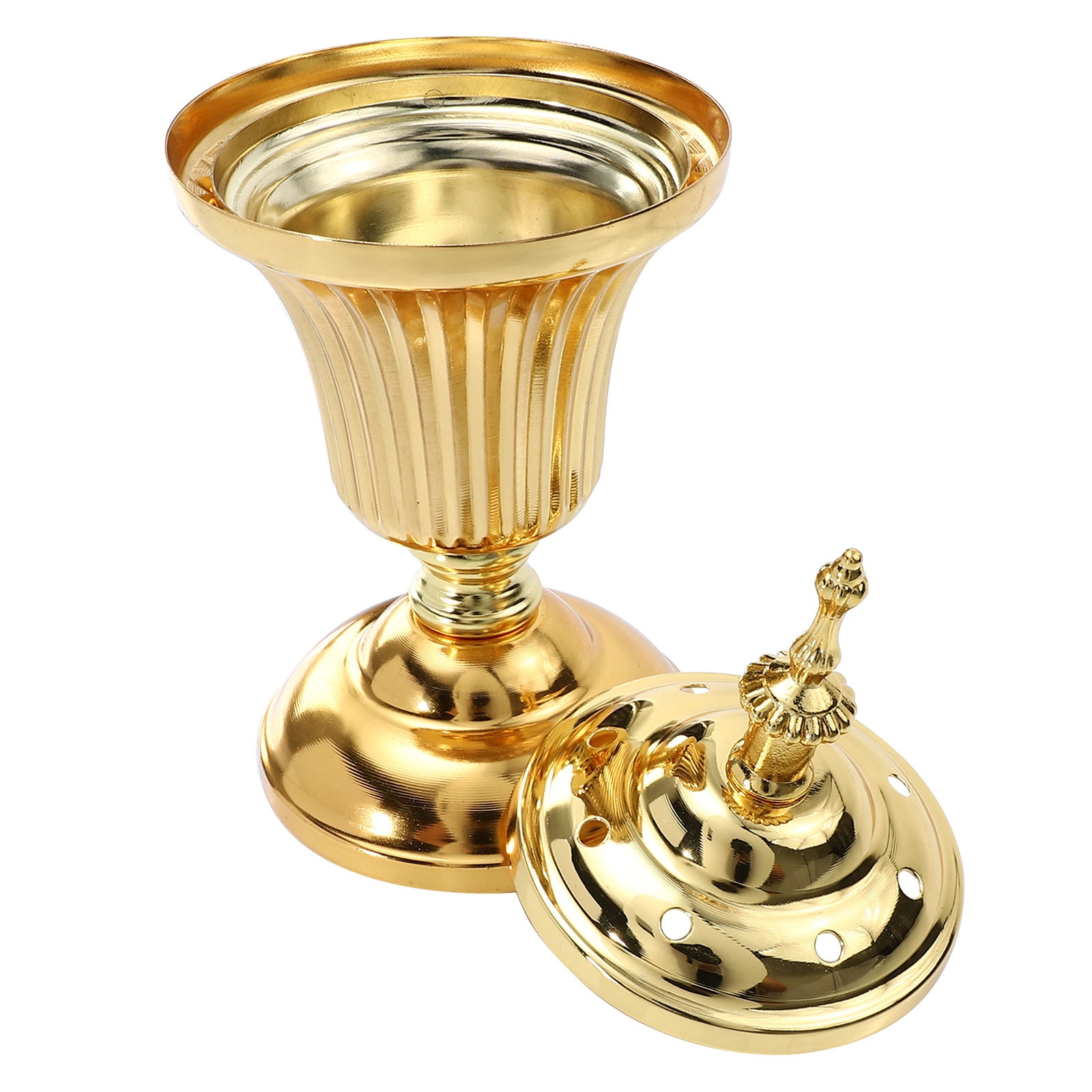 PAMINGONO 1Set Creative Metal Censer Burner Golden Color Aromatherapy ...