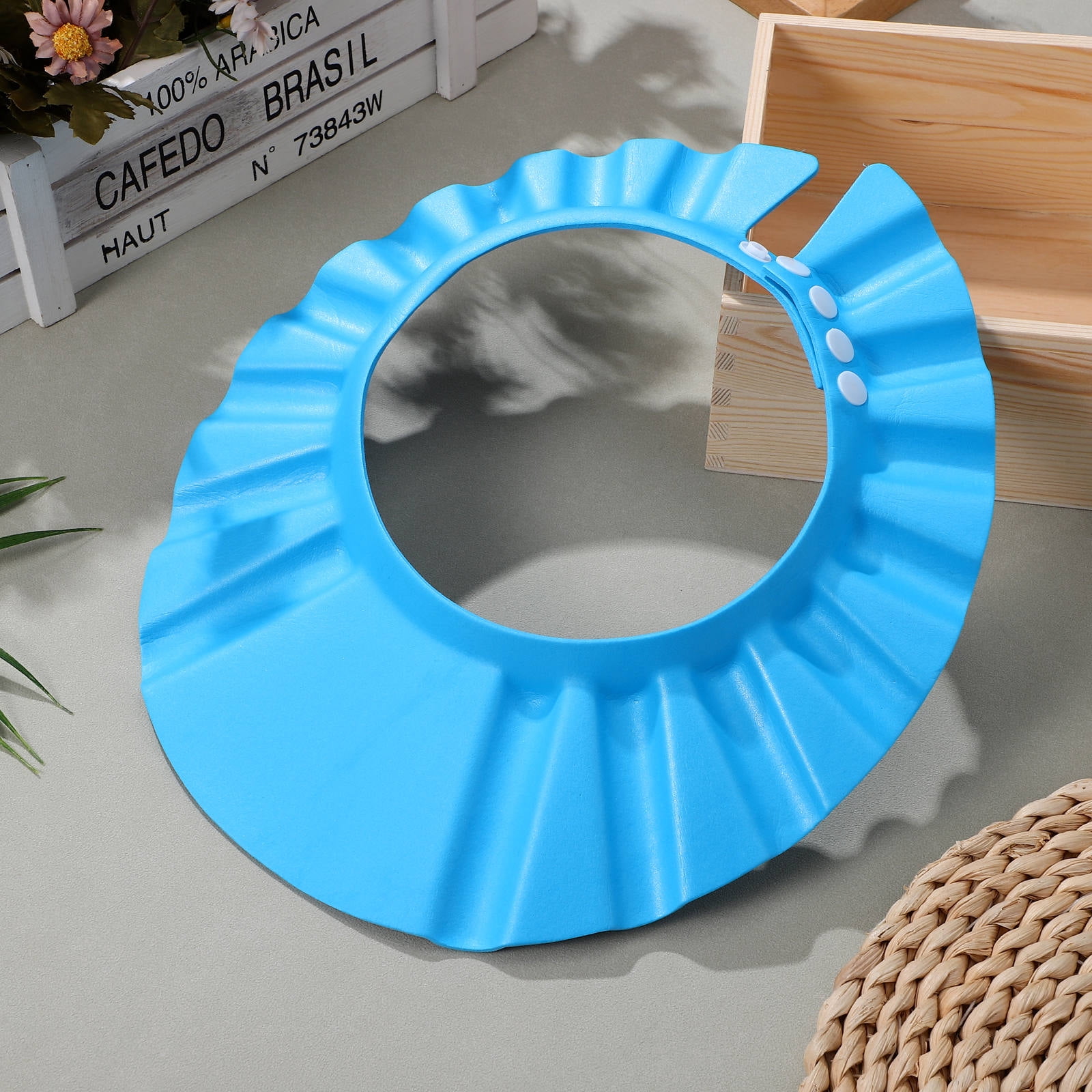 PAMINGONO 1Set EVA Dark Blue Shampoo Hat for Toddlers Bathing and ...