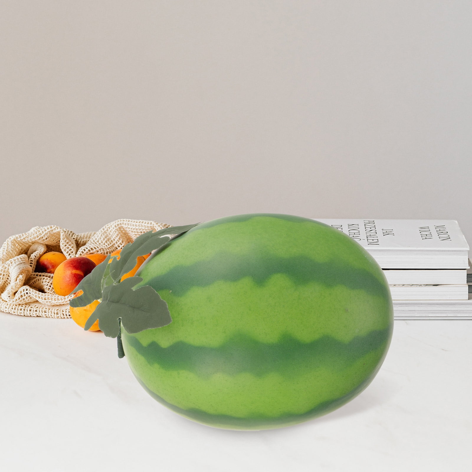 PAMINGONO Fruit Shop Simulated Fruit Adornment Watermelon Model Green ...