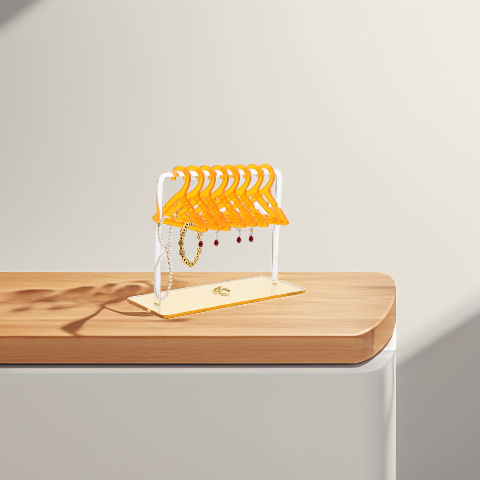 PAMINGONO 1Set Golden Acrylic Bracelet Display Rack Hanging Stands For ...