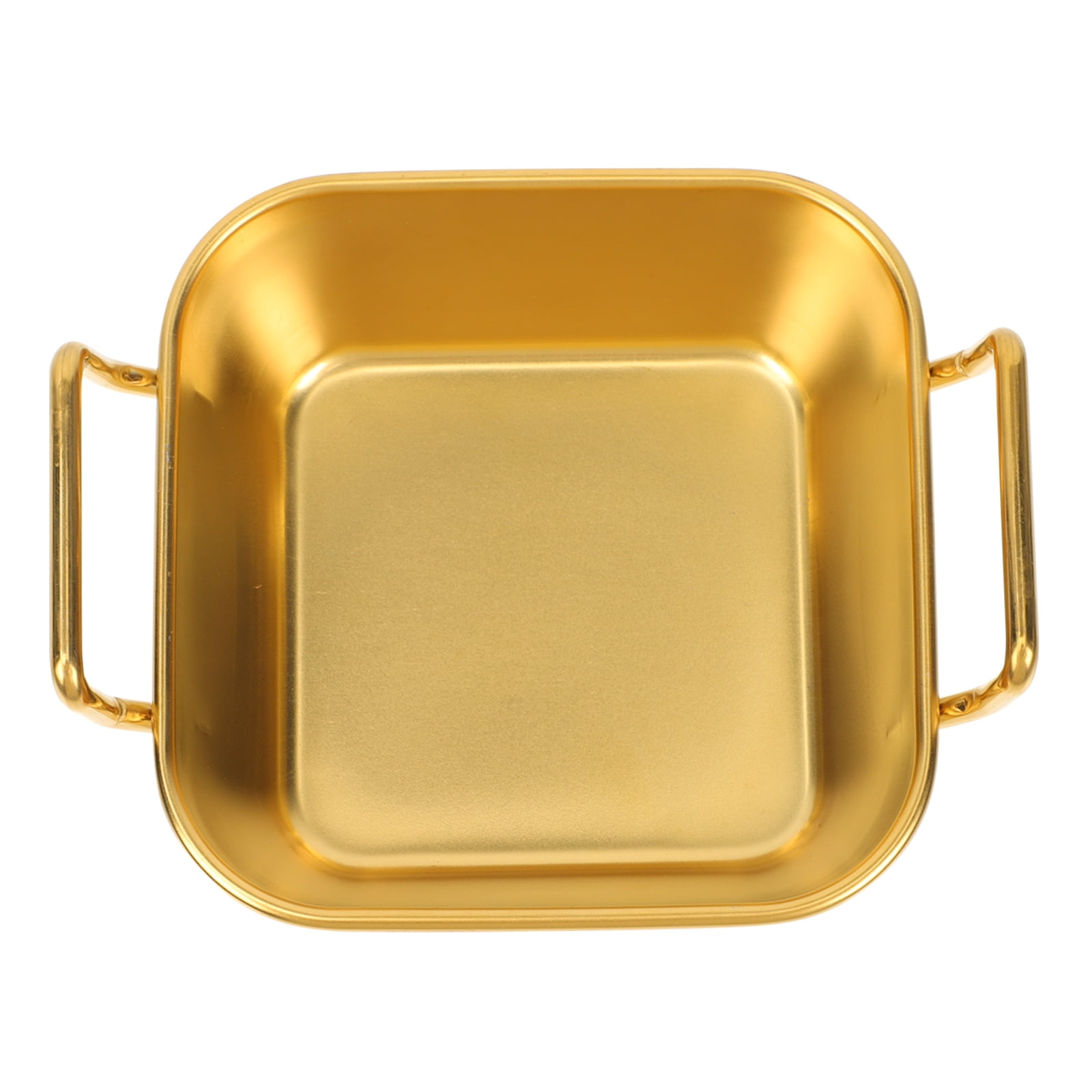 PAMINGONO Golden Stainless Steel Seasoning Tray for Food Serving and ...