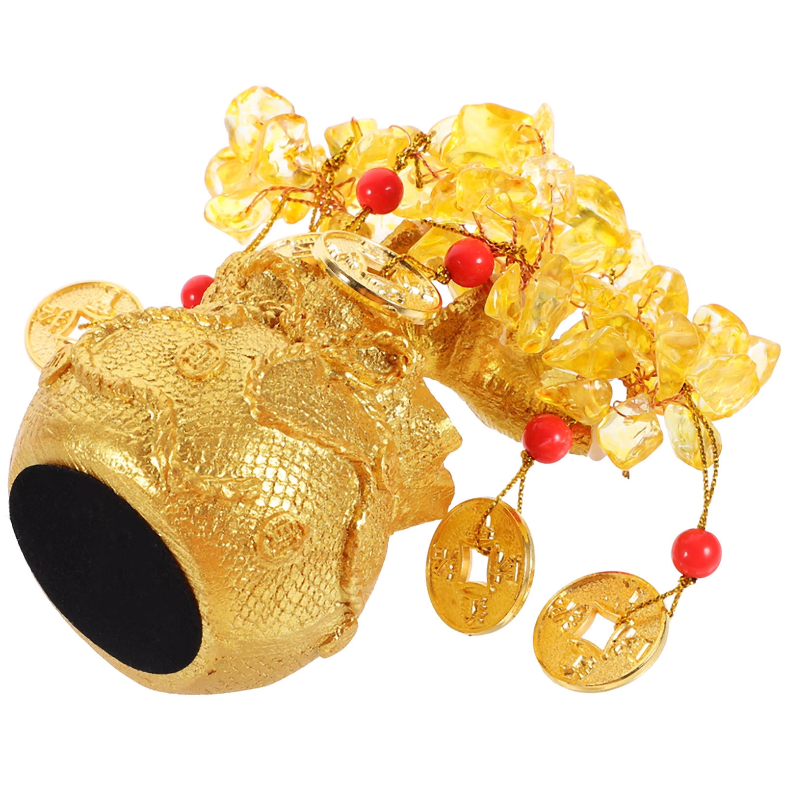 PAMINGONO 1Set Golden Resin Money Tree for Traditional Chinese Style 5 ...