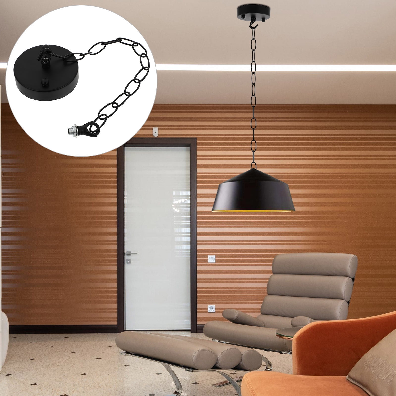 PAMINGONO 1Set Iron Ceiling Chandelier Base and 50Cm Chain for ...