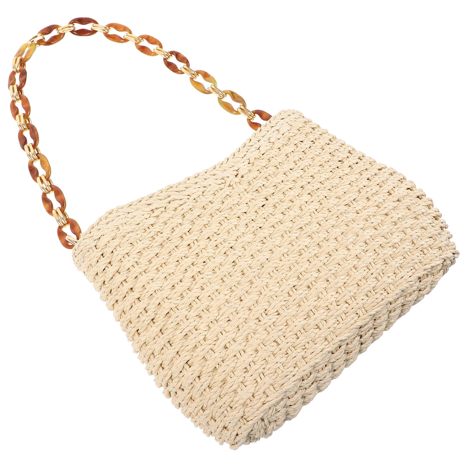 PAMINGONO 1Set Large Straw Shoulder Bag Woven Tote Bag for Women Beach ...