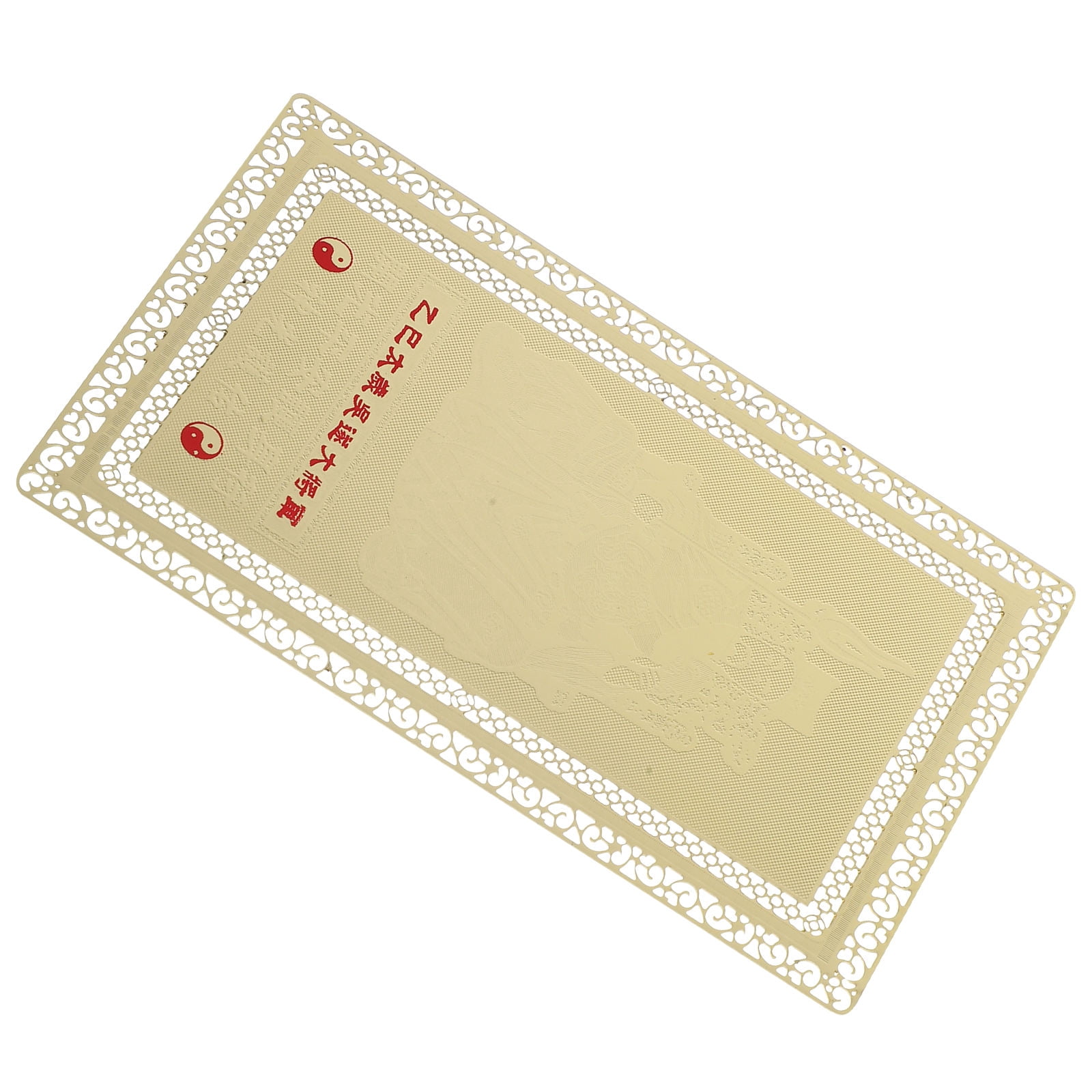 PAMINGONO Amulet Card Golden Copper 1Pack 3.15X1.97X0.04In - Walmart.com