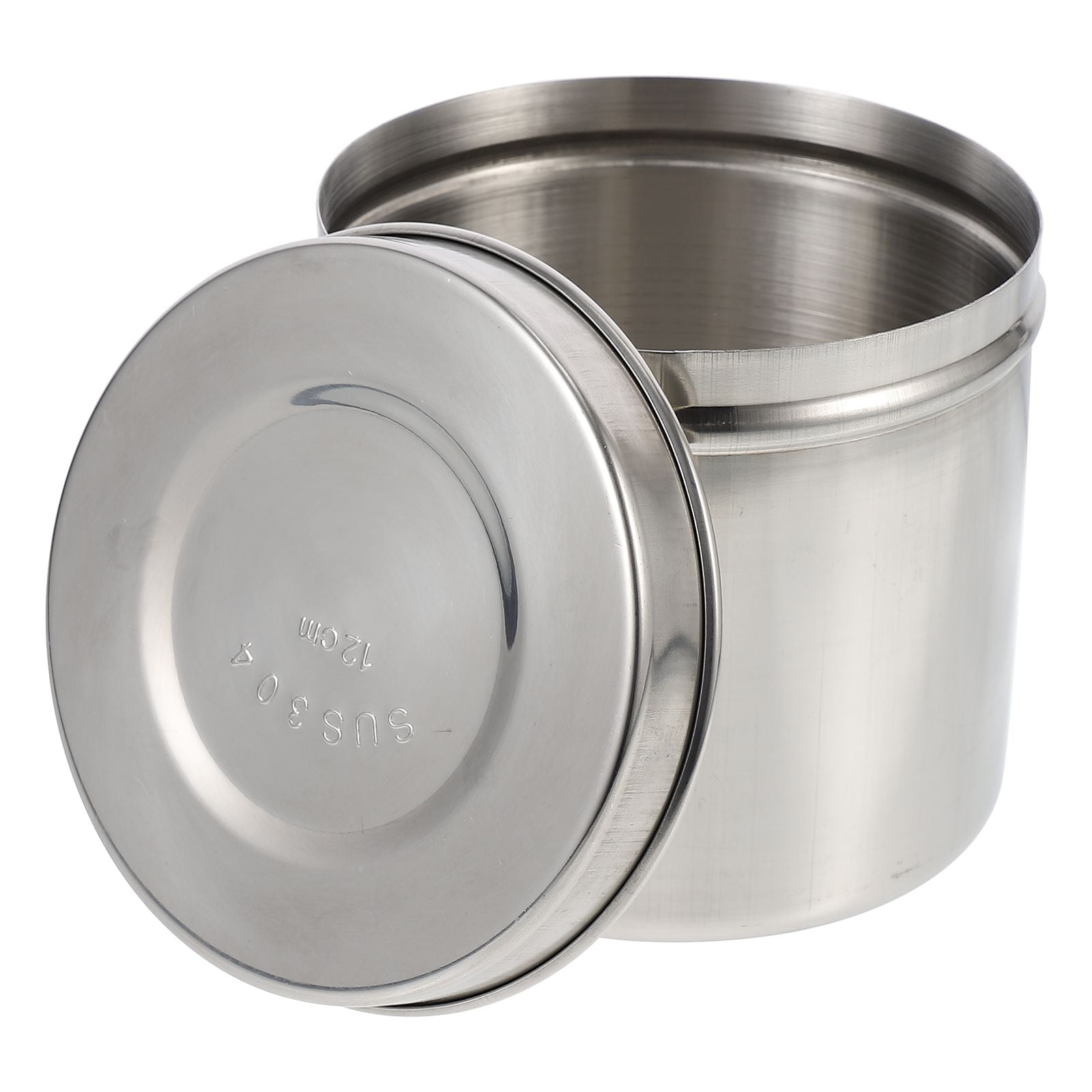 PAMINGONO 1Set Round Silver Unguent Storage Jar with Sealing for ...