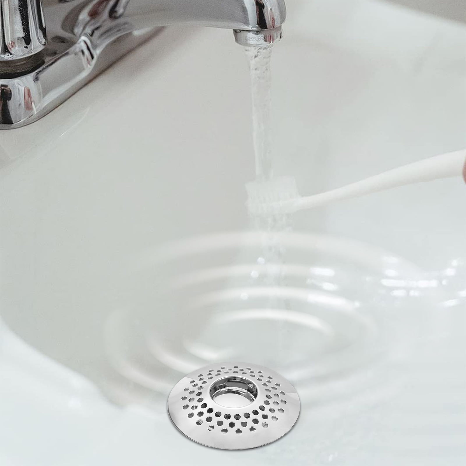 PAMINGONO 1Set Silver Tub Hair Drain Catcher for Small Swimming Pool 11 ...