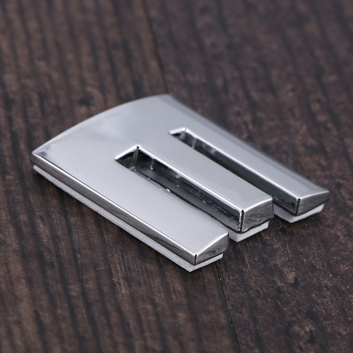 PAMINGONO Waterproof DIY Metallic Silver 3D Car Letter Stickers 1Pcs 1× ...