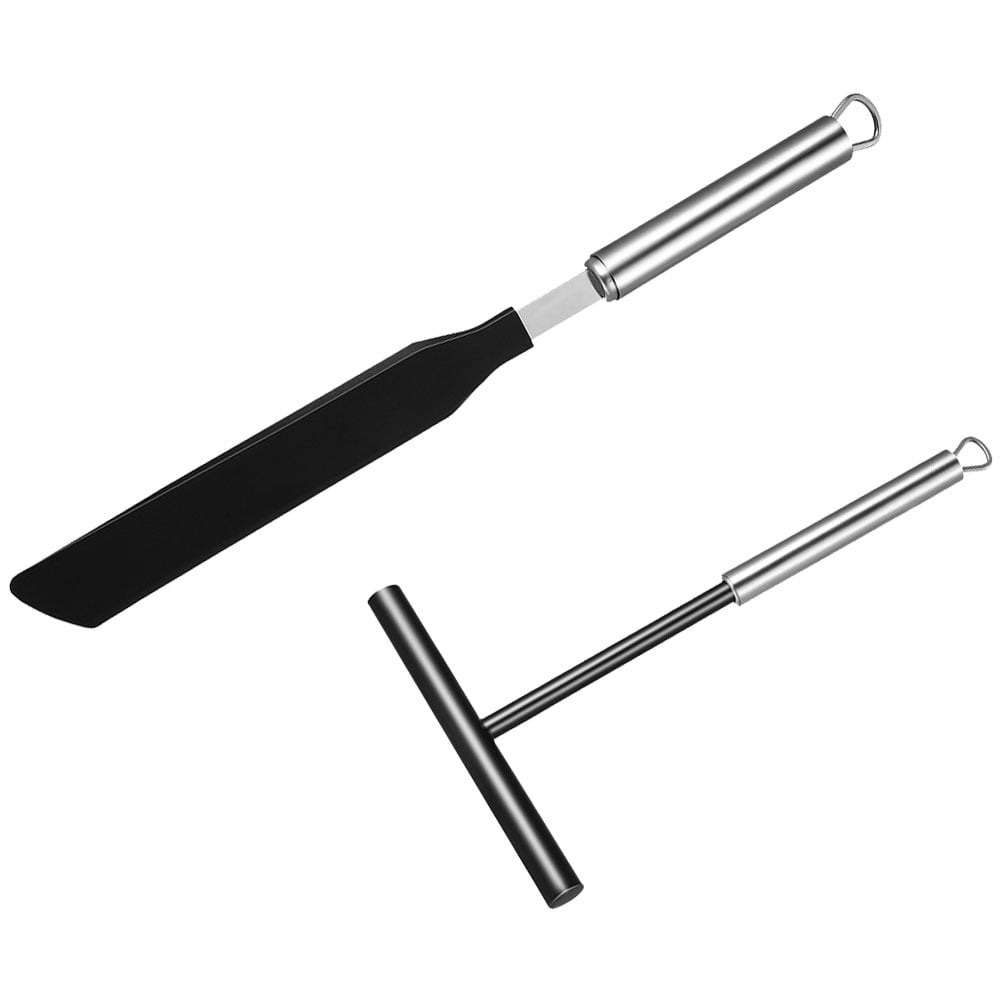 PAMINGONO 2 Sets Metal Spreader Spatula for Home Crepe Preparation ...