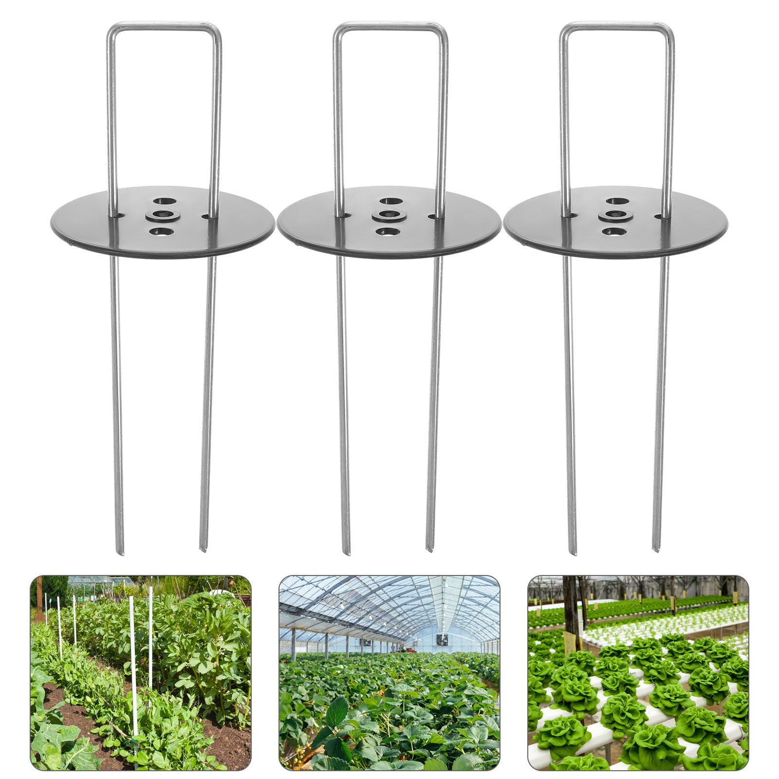 PAMINGONO 20 Sets U-Shaped Stakes Plastic For Camping U-Shaped Ground ...