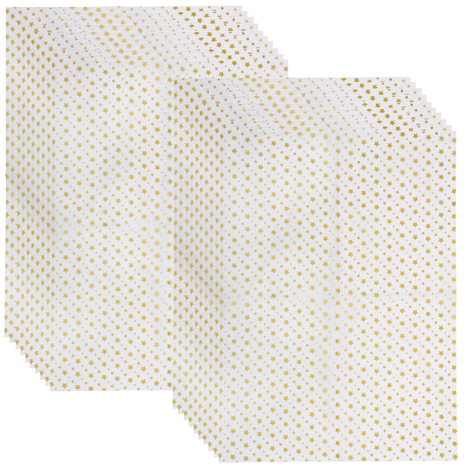 PAMINGONO 20 Sheets Golden Star Pattern Wrapping Paper for Aesthetic ...