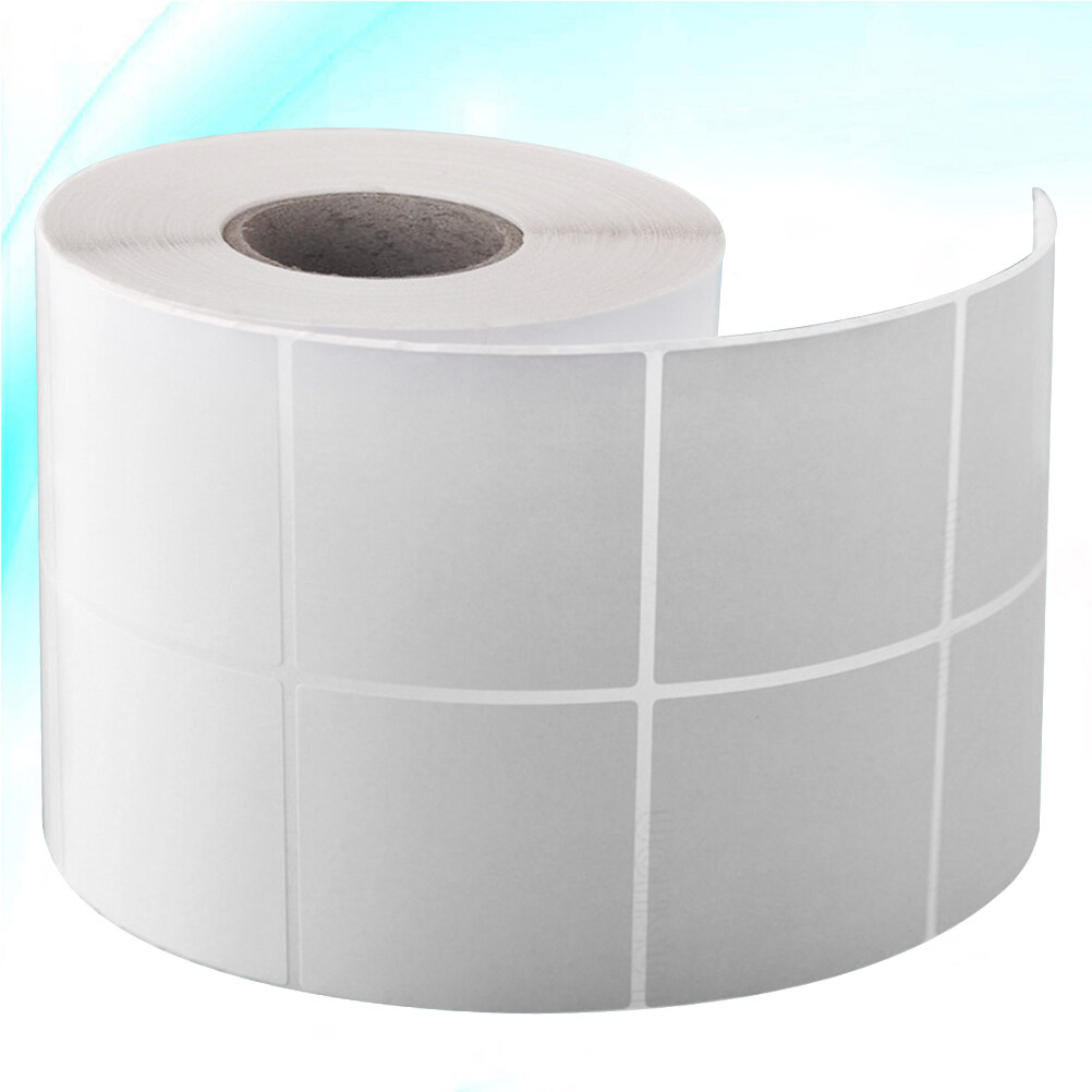 PAMINGONO 2000Pcs Printer Tape Barcode Labels White Copper Paper for ...