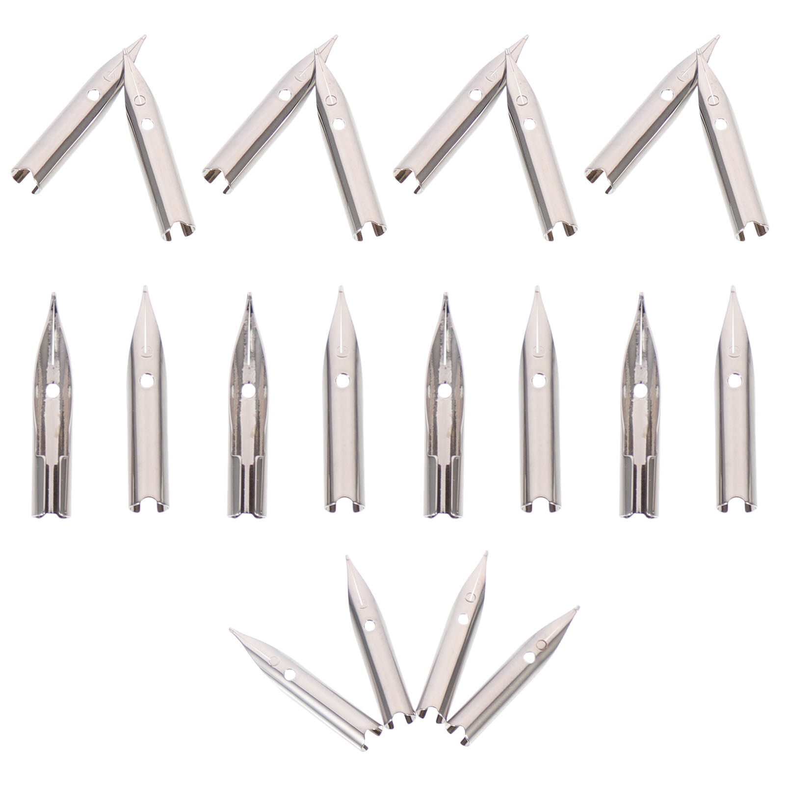 PAMINGONO 20Pcs Calligraphy Fountain Pen Nibs Steel for Writing Fine ...