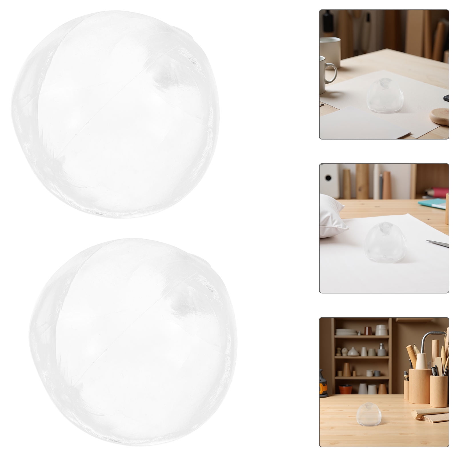 PAMINGONO 20Pcs Clear Fillable Stress Ball Shells Made from Flexible ...