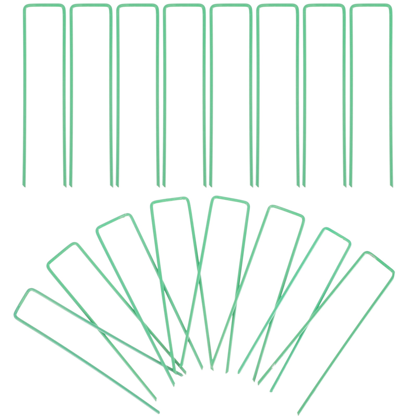PAMINGONO 20Pcs Galvanized Steel Wire Ground Stakes for Artificial ...
