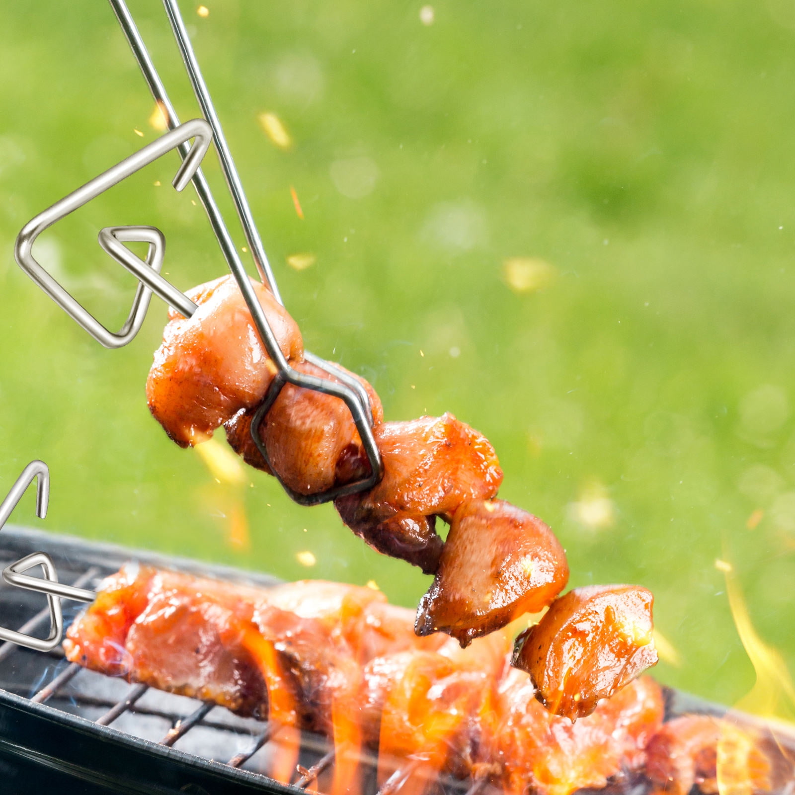 PAMINGONO 20Pcs Kebab Sticks for Family Gatherings with Strong Build ...