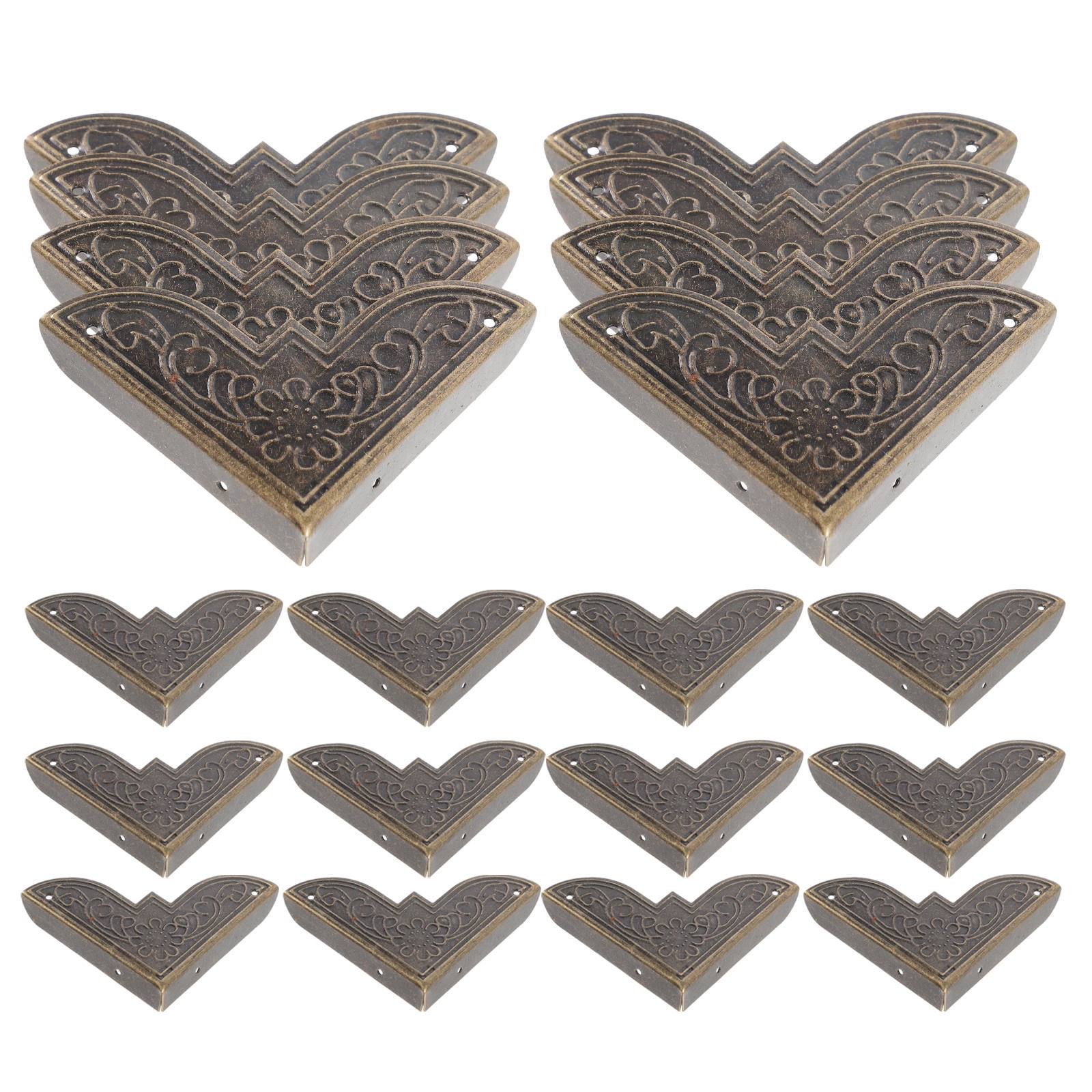 PAMINGONO 20Pcs Metal Corner Protector for Furniture and Jewelry Box ...