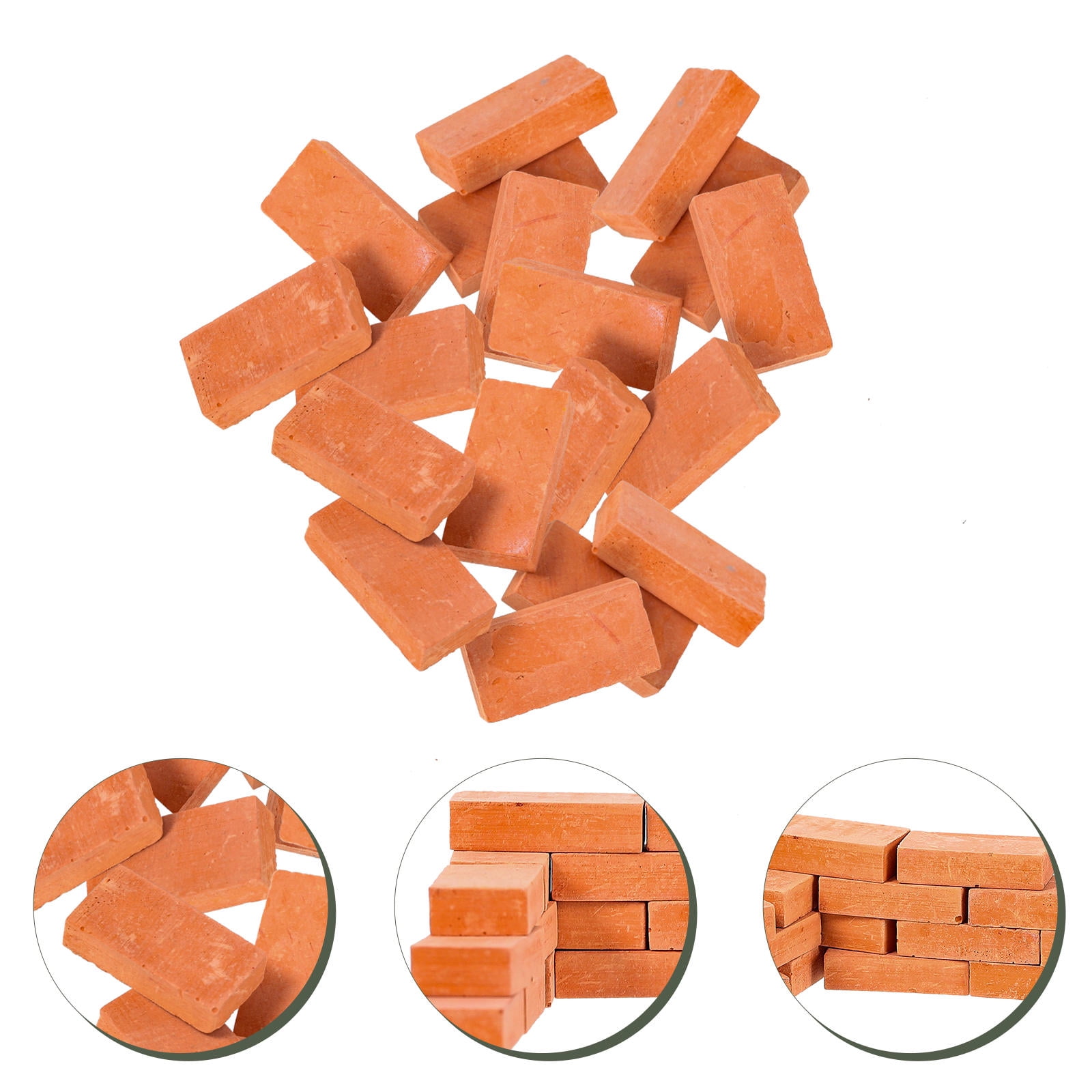 PAMINGONO Mini Bricks Crafts Red Pottery Clay For Friends Micro ...