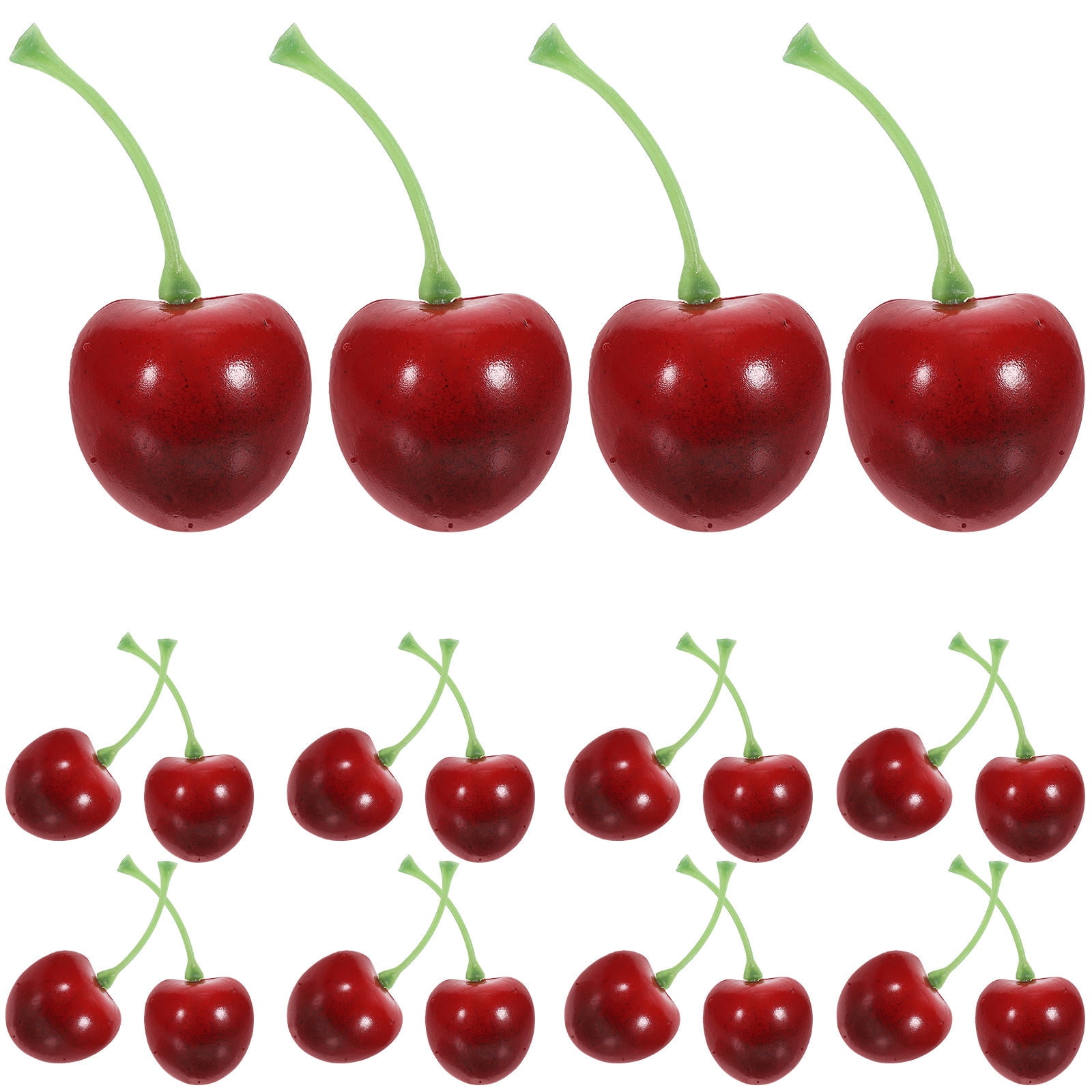 PAMINGONO 20Pcs Realistic Cherry Shaped Decor for Photography Props and ...