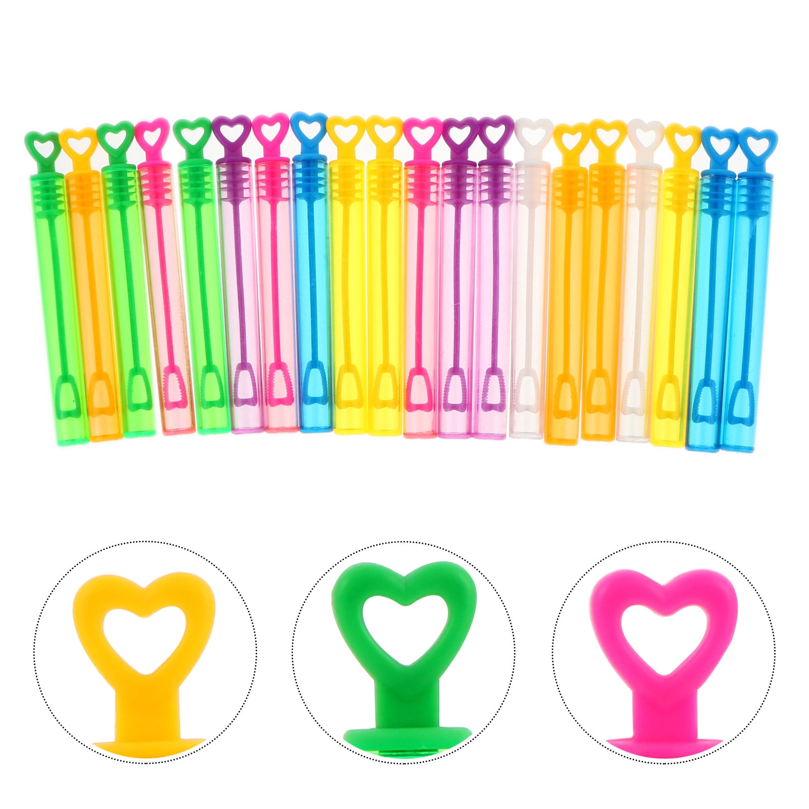 PAMINGONO DIY Bubble Wand Plastic Bubble Wand Assorted Color 20pcs ...