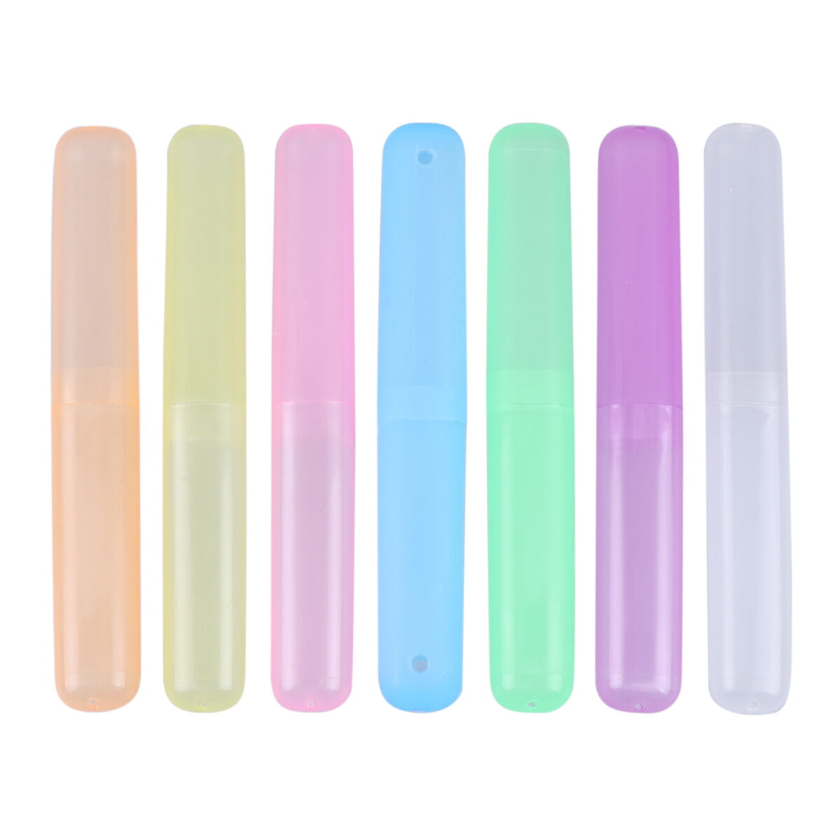 PAMINGONO 21Pcs Toothbrush Case for Traveling Portable Plastic Box with ...