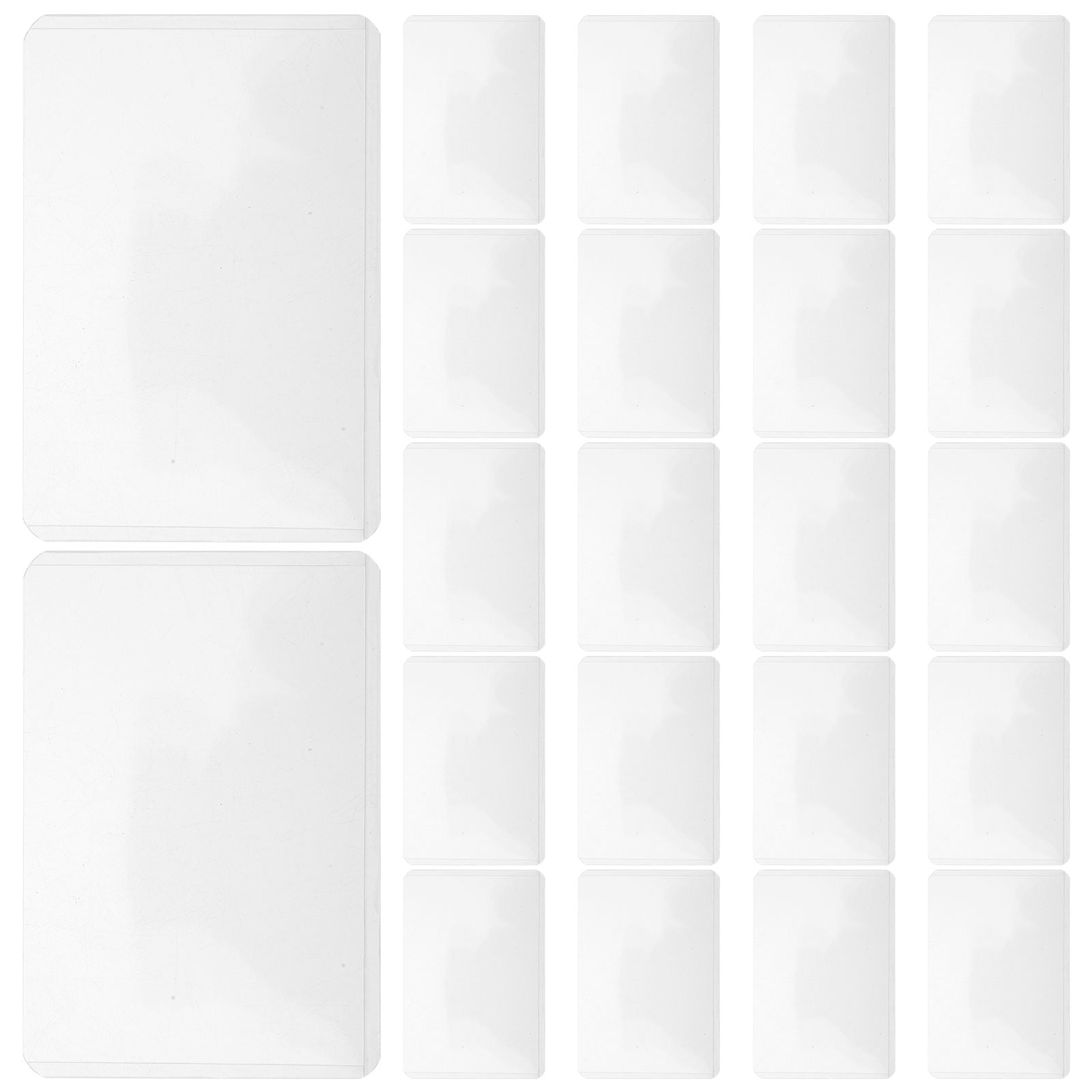 PAMINGONO 25Pcs Hard Plastic Transparent Card Covers for Baseball ...