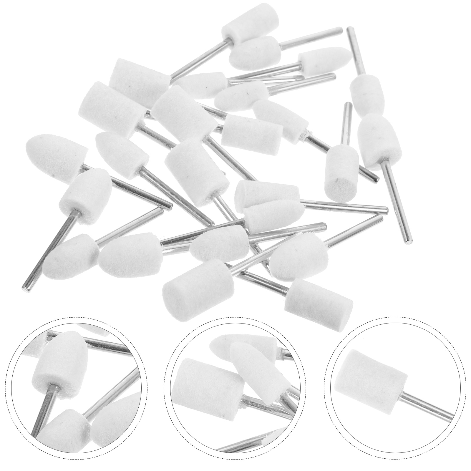PAMINGONO 25Pcs Drill Bit Metal Polishing Buffing Wheels for Nails ...