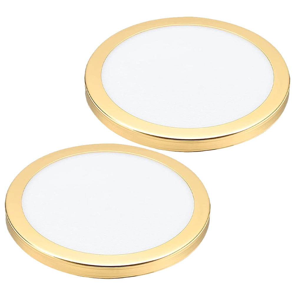 PAMINGONO 2Pack Lampshade Diffuser 14x14x0.5cm Metal Acrylic Round ...