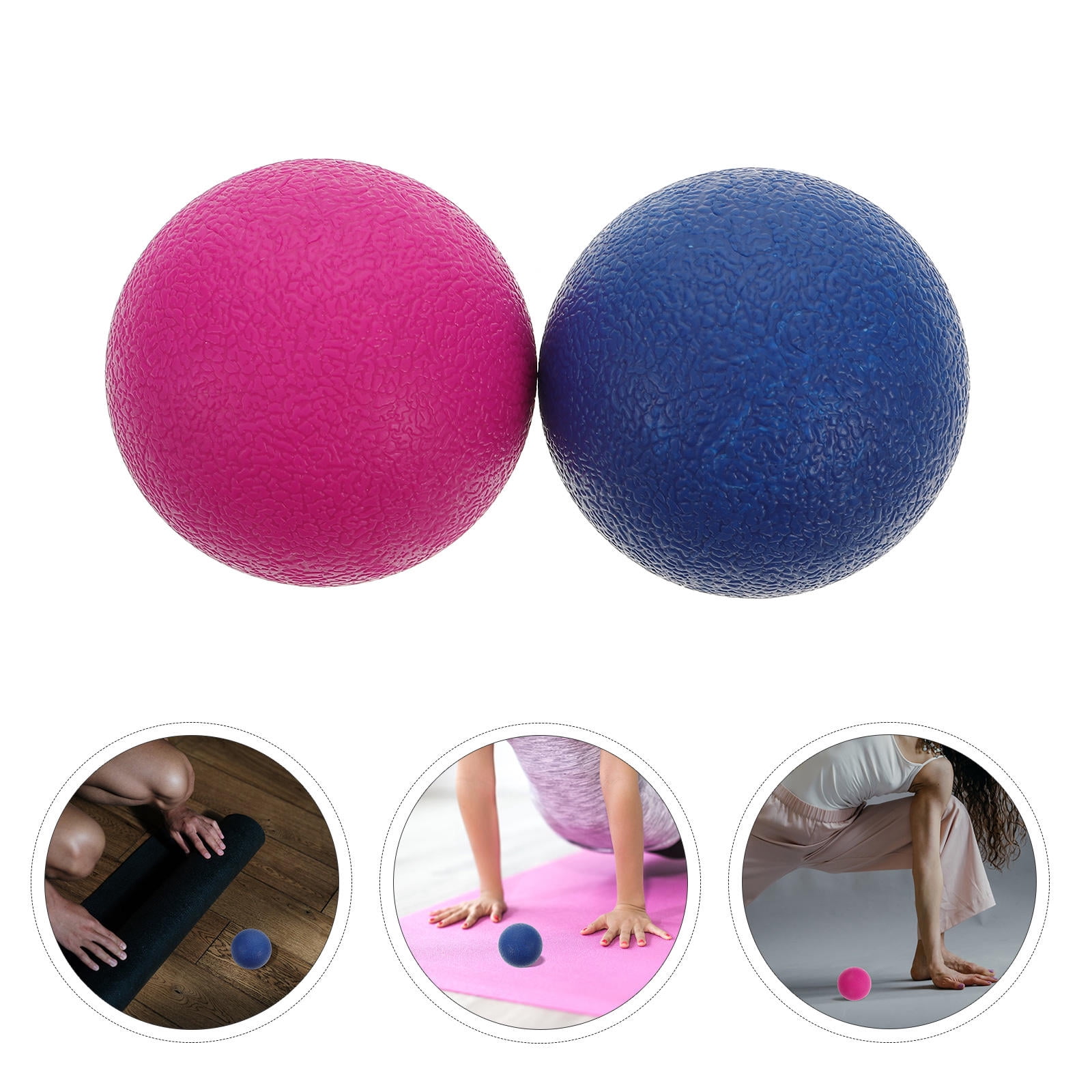 PAMINGONO 2Pack Tpe Round Training Ball for Exercise Equipment Fitness ...
