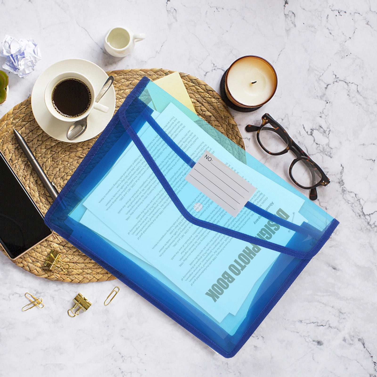 PAMINGONO 2Pcs A4 Size Documents Folder for Teachers and Students ...