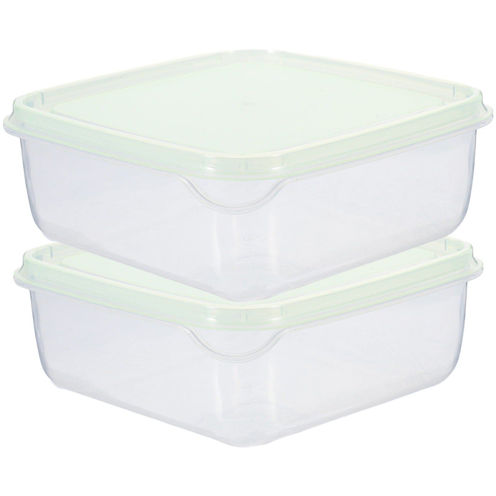 PAMINGONO 2Pcs Cheese Box 650ml Square Transparent PP Approved for Food ...