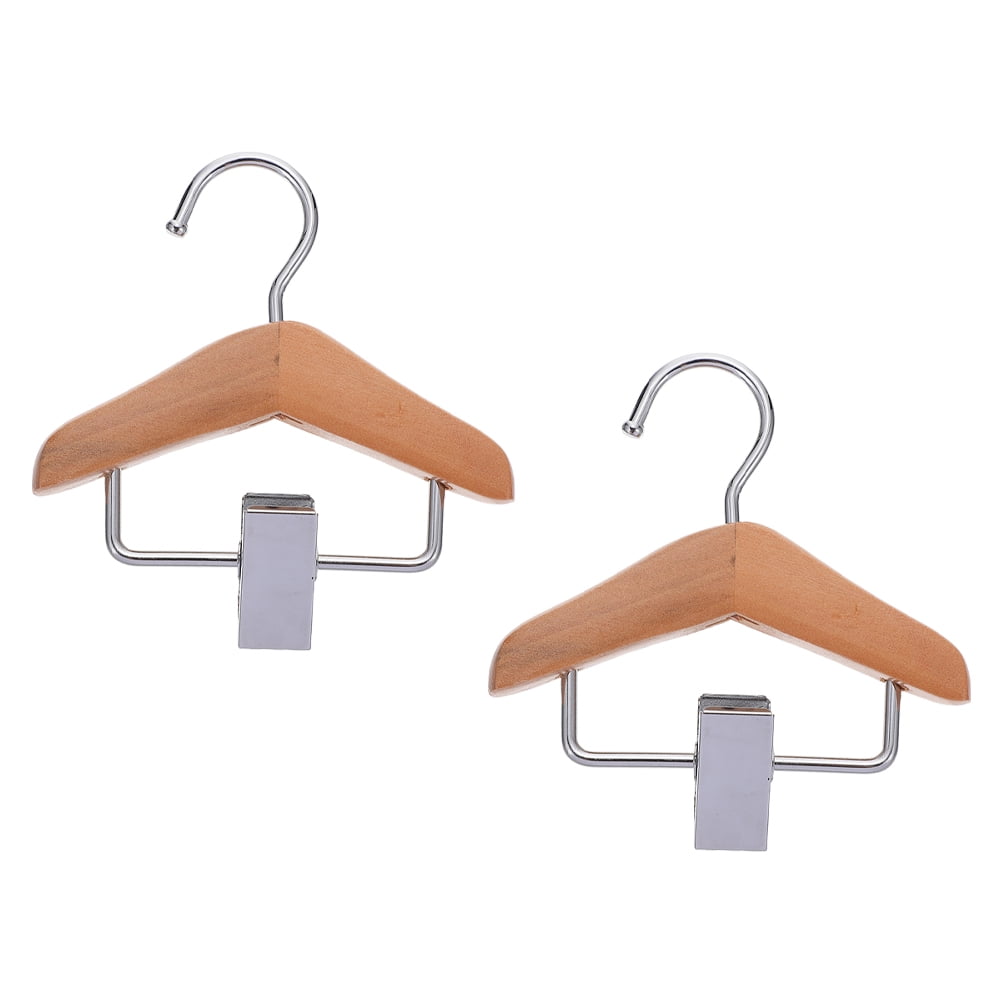 PAMINGONO 2Pcs Dog Clothing Rack Wood with Clip Shape for Pet Owners ...