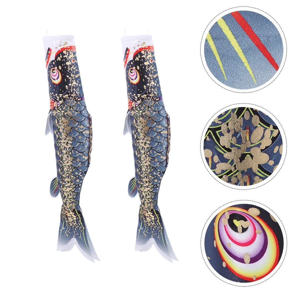 PAMINGONO Hanging Fish Windsock Japanese Style Fish Shaped Windsock ...