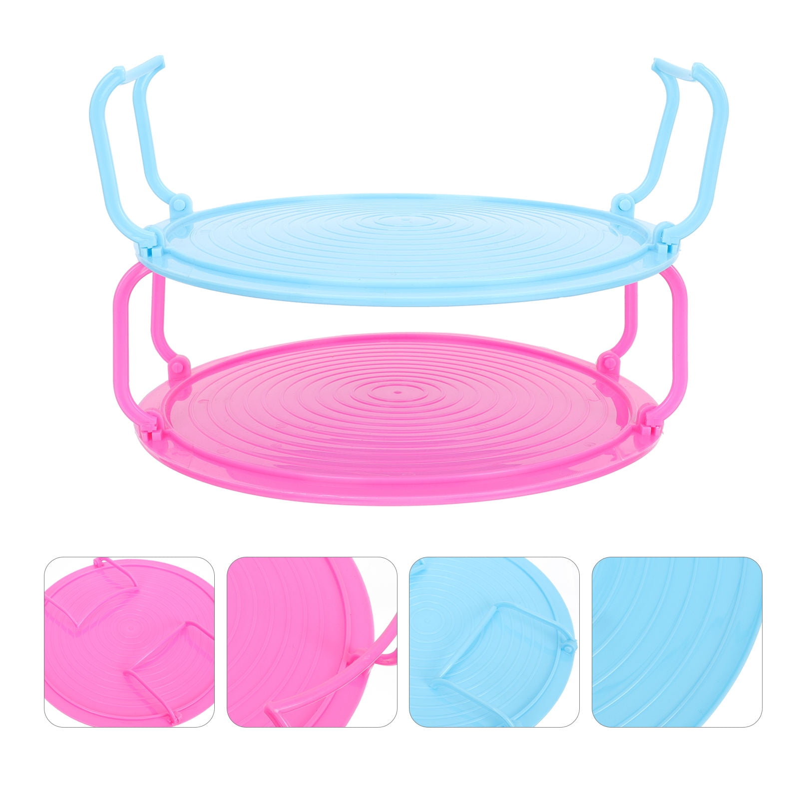 PAMINGONO 2Pcs Microwave Cooking Tray Rectangular Shape Blue Color PP ...