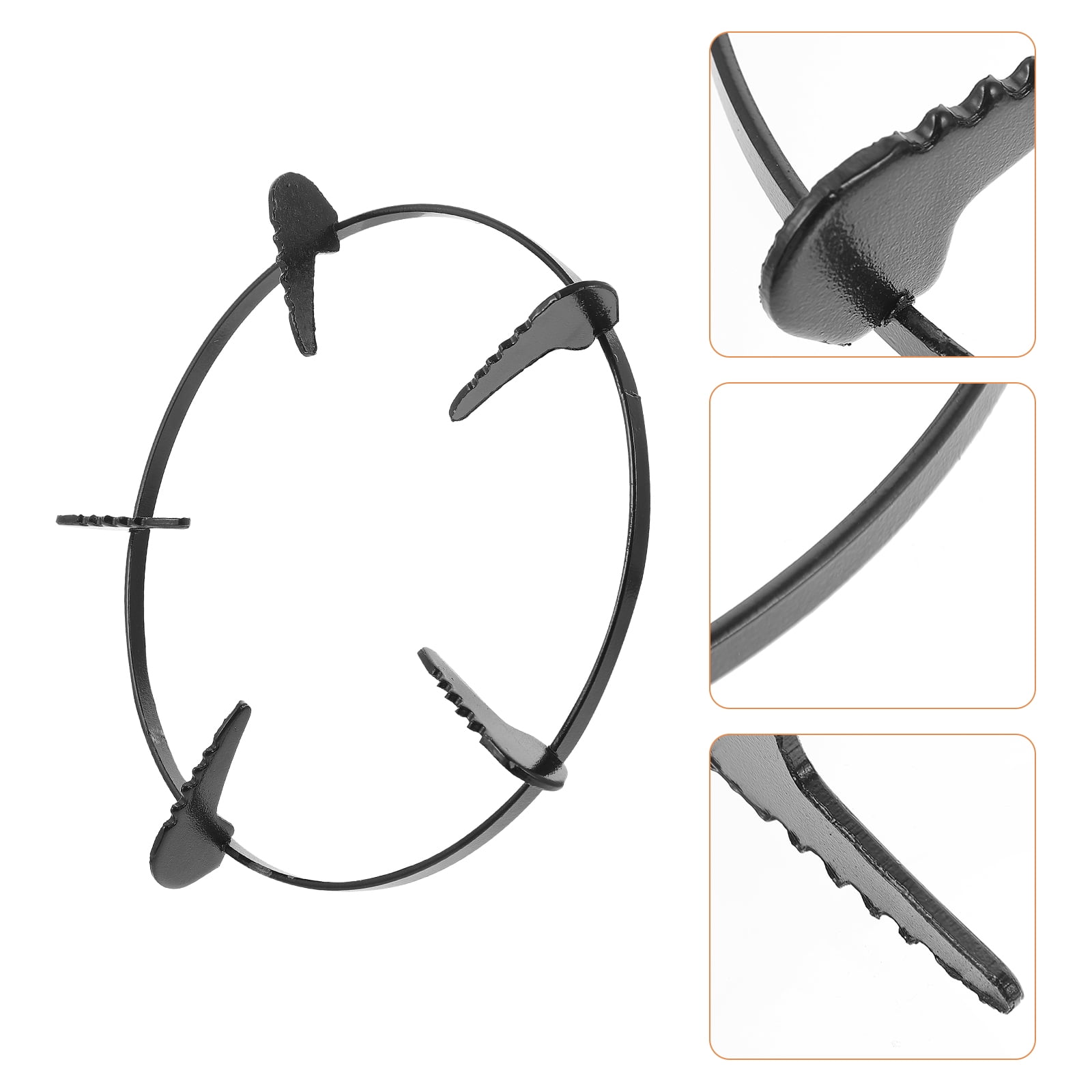 PAMINGONO 2Pcs Prevent Pot from Toppling Iron Square Gas Stove Brackets ...