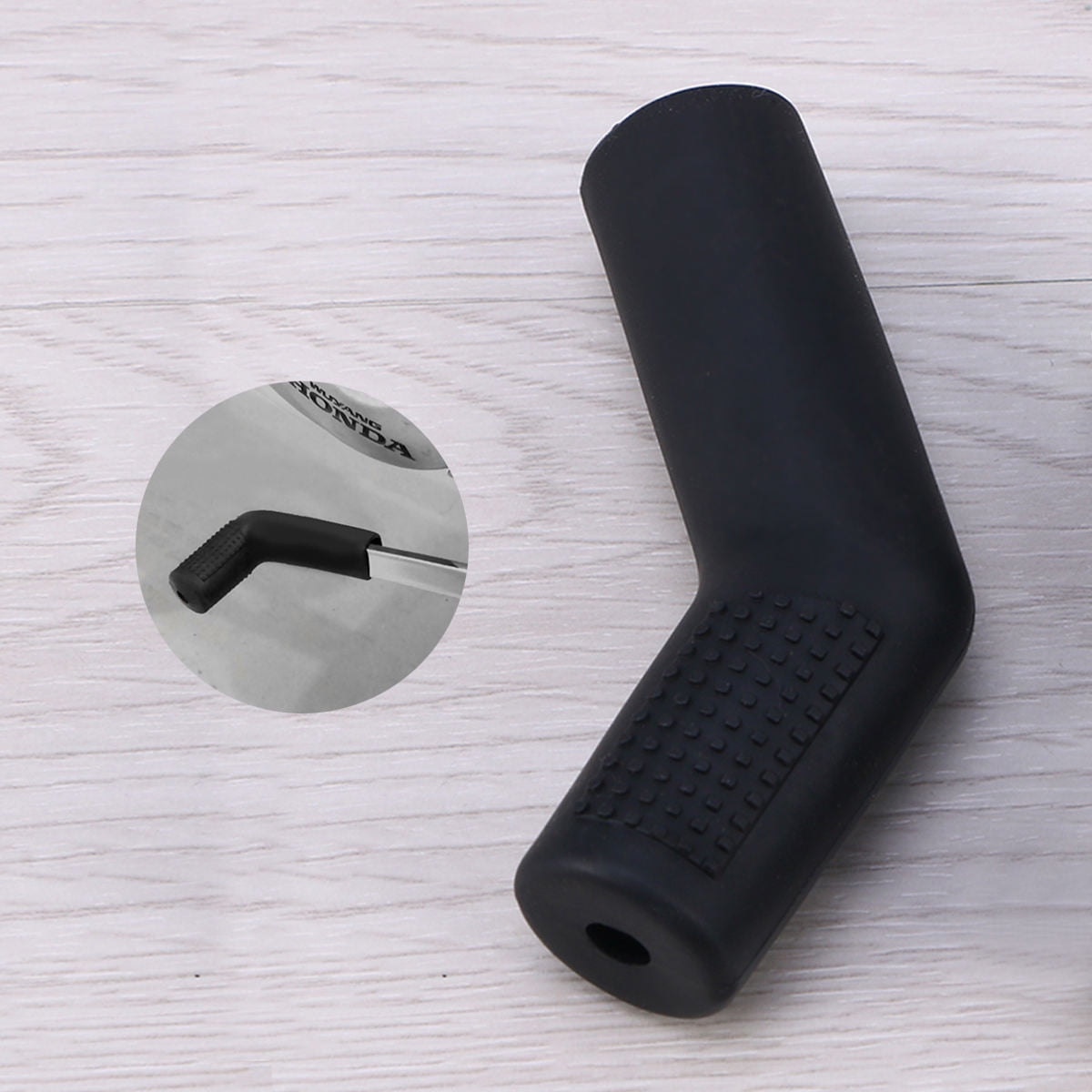 PAMINGONO 2Pcs Shoe Cover for Motorcycle Compact Black Rubber ...