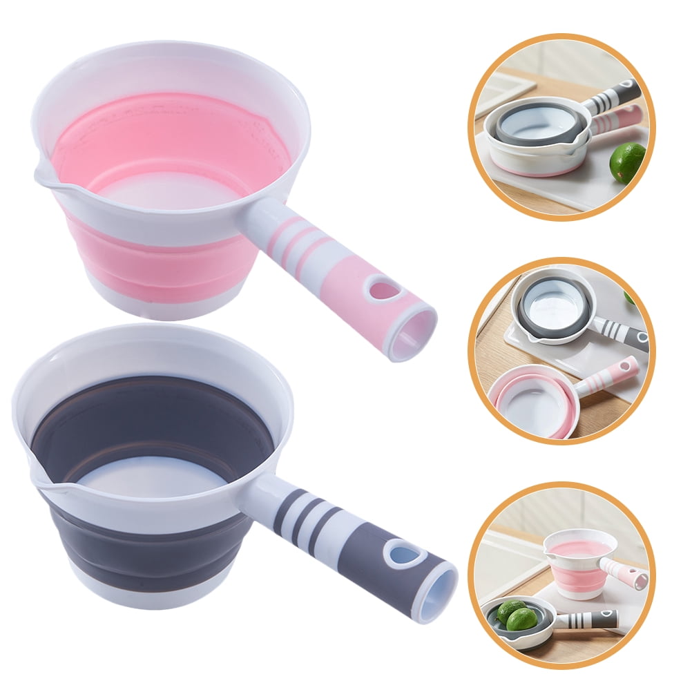 PAMINGONO 2Pcs Water Ladle With Handle Foldable Design For Home And ...